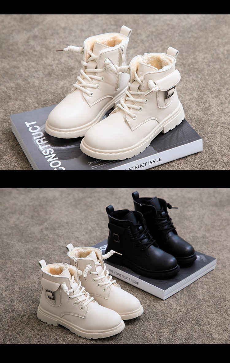 Badu.gr Παιδικές casual μπότες με ζεστή φόδρα και τσέπη για κορίτσια - Badu.gr