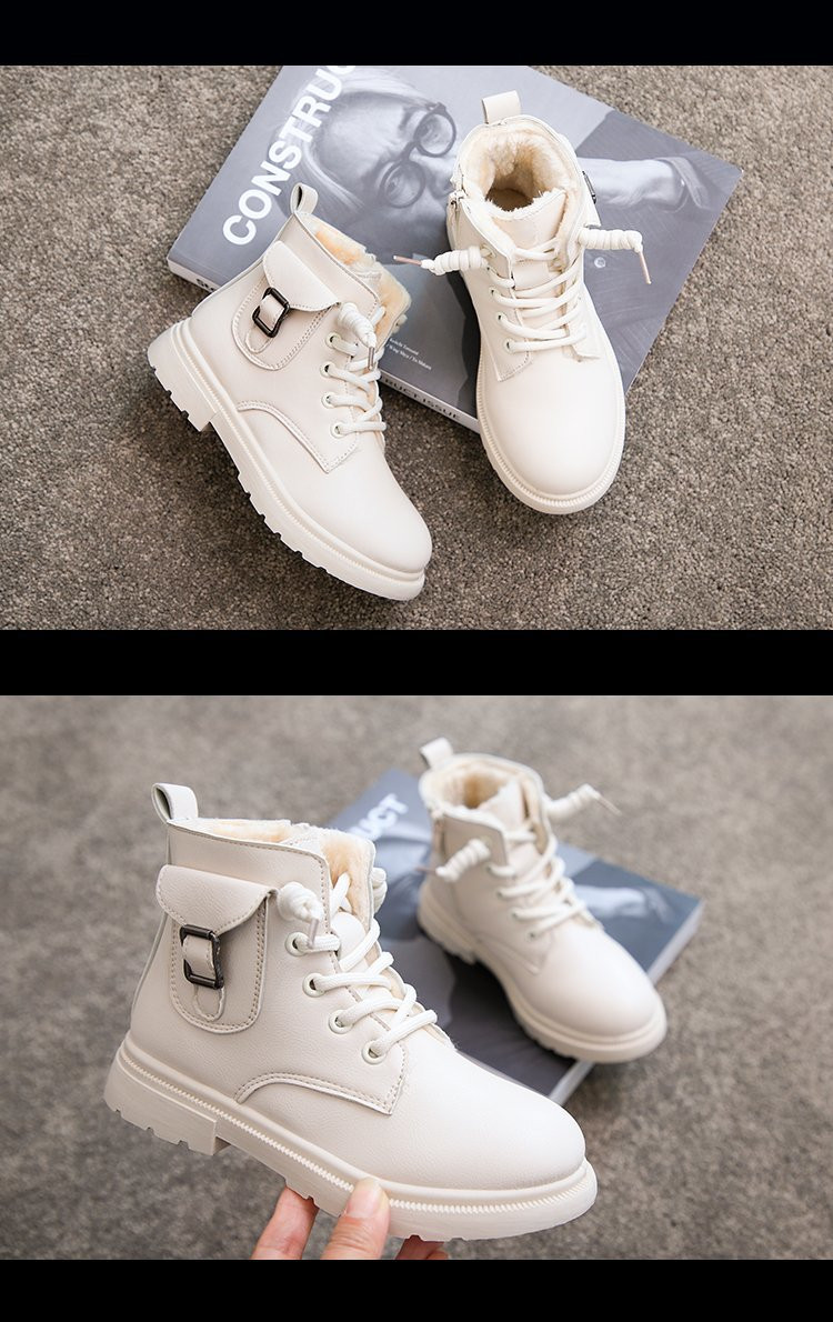 Badu.gr Παιδικές casual μπότες με ζεστή φόδρα και τσέπη για κορίτσια - Badu.gr