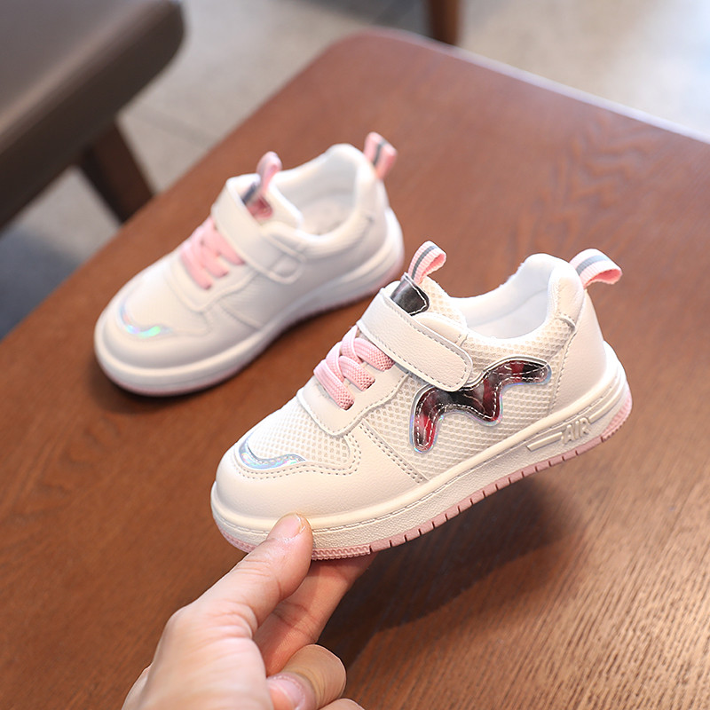 Badu.gr Casual παιδικά αθλητικά παπούτσια για κορίτσια με κορδόνια και λουράκια βελκρό - Badu.gr