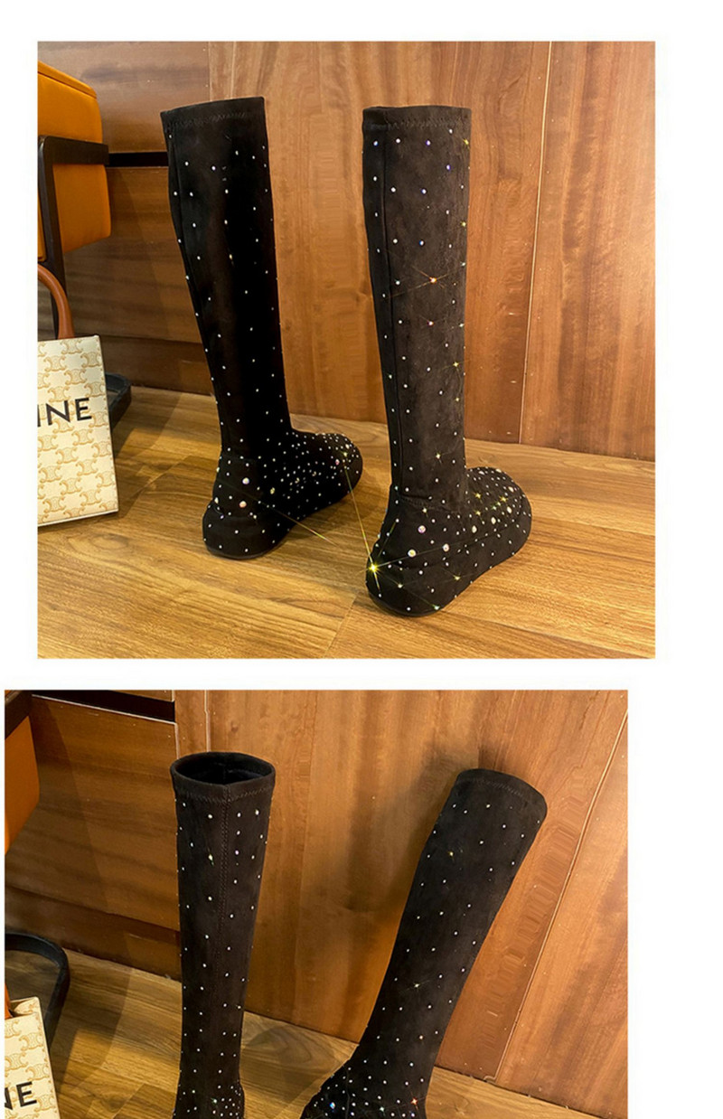 Baduglobal.ro Cizme de dama moderne cu pietre decorative - Baduglobal.ro